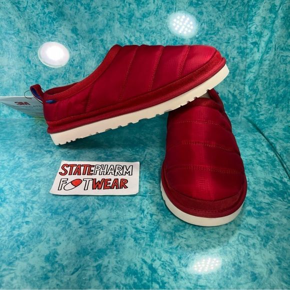 UGG | Shoes | Ugg 3minsulated Mule Mens Red Low Top Fur Comfy House ...